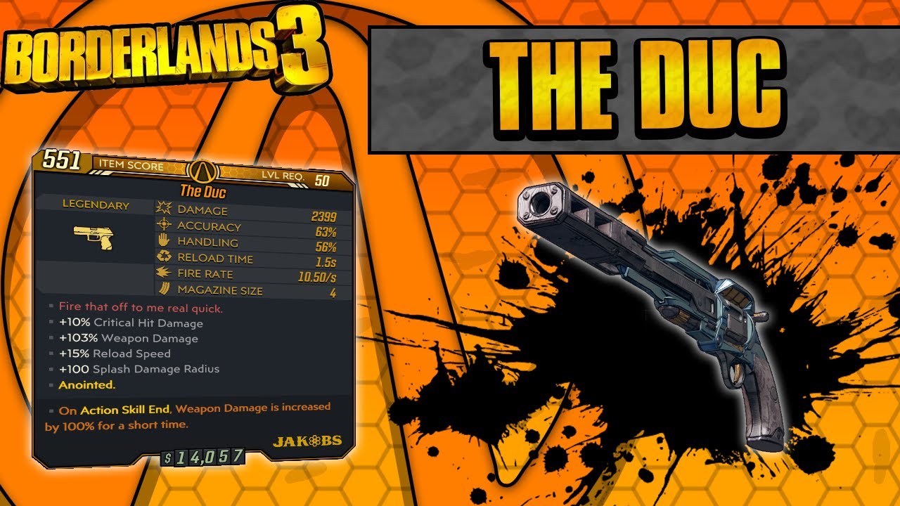 Borderlands 3 | The Duc Legendary Weapon Guide (Jakobs That Sticks ...