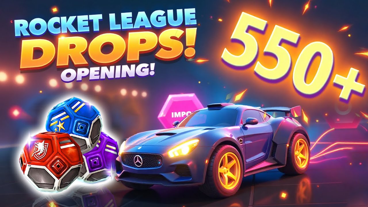 MY BIGGEST ROCKET LEAGUE DROP OPENING EVER! 🎁 550+ DROPS OPENING # ...