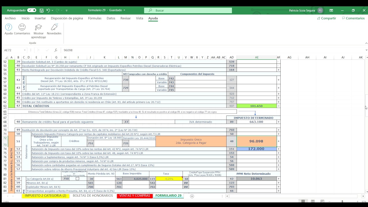 formulario 29 Excel 2021 01 08 02 30 47 - YouTube
