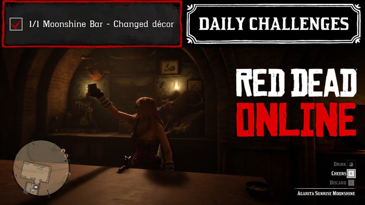 Moonshine Bar - Changed Decor | Moonshiner Role Daily Challenges | Red ...