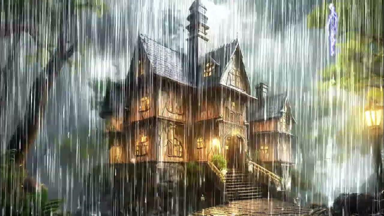 Relaxing With Soft Rain & Soothing Stormy Beyond Thunder Sounds,Study ...