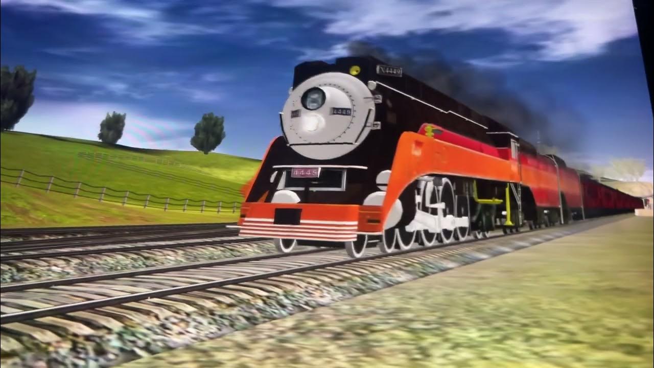 SP 4449 World’s Fair Daylight 1984 leaves the station in Trainz Simulator 2 - YouTube