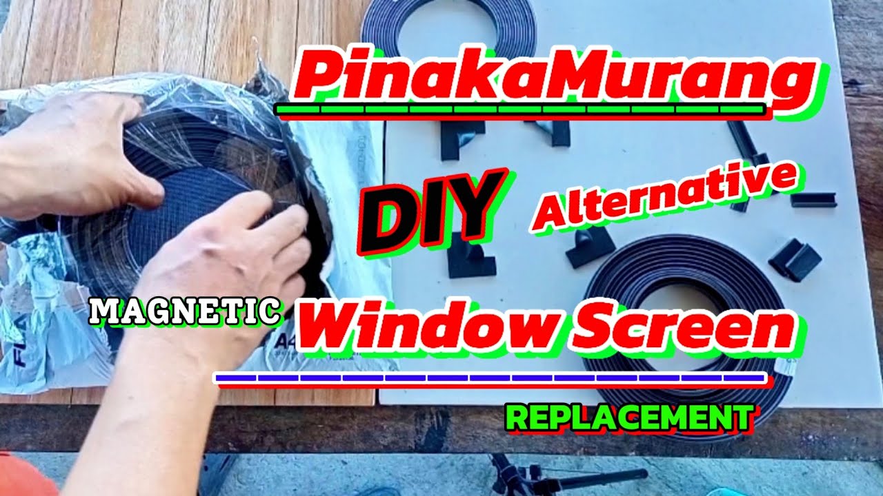 Magnetic Sliding Window Screen Replacement pang susyalan at pang heavy ...