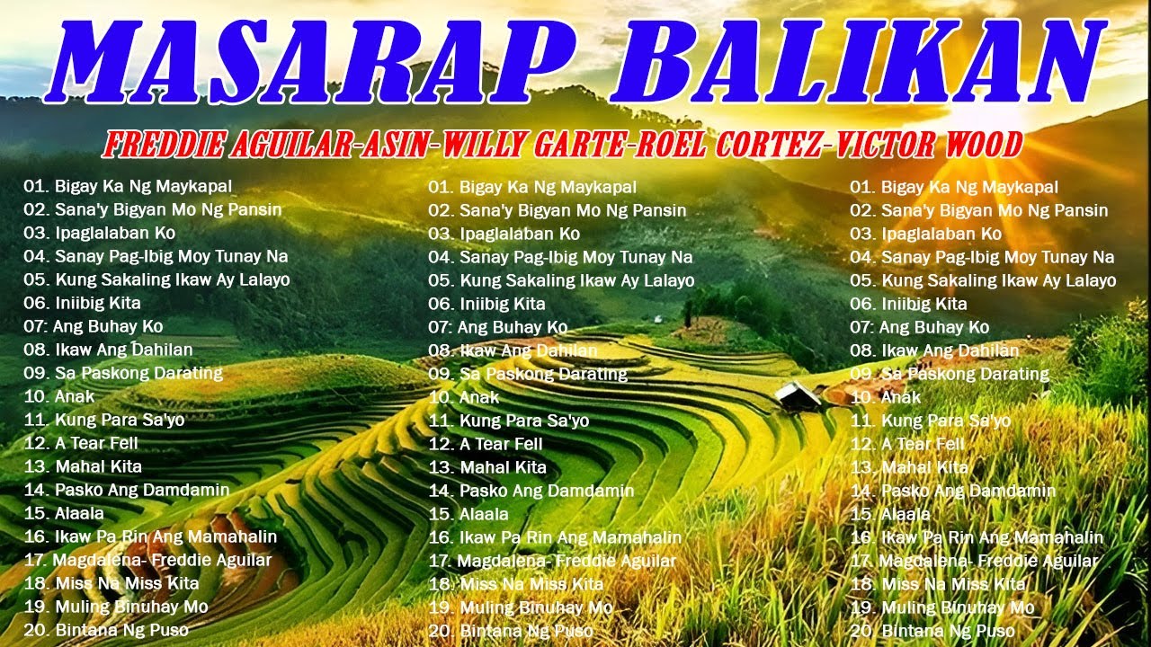 Lumang Kanta • Masarap Balikan • Tagalog Pinoy Old Love Songs 60s 70s ...