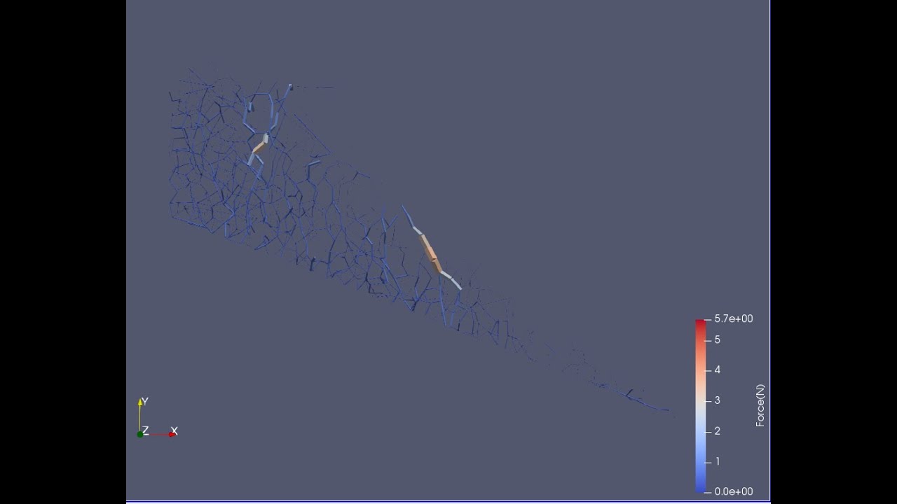 BlazeDEM-GPU - Particle Forces and Force Chains - YouTube