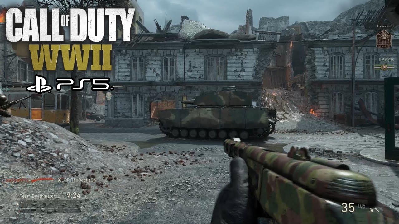 Call of Duty WW2 Team Deathmatch Gameplay on PS5 (No Commentary) - YouTube