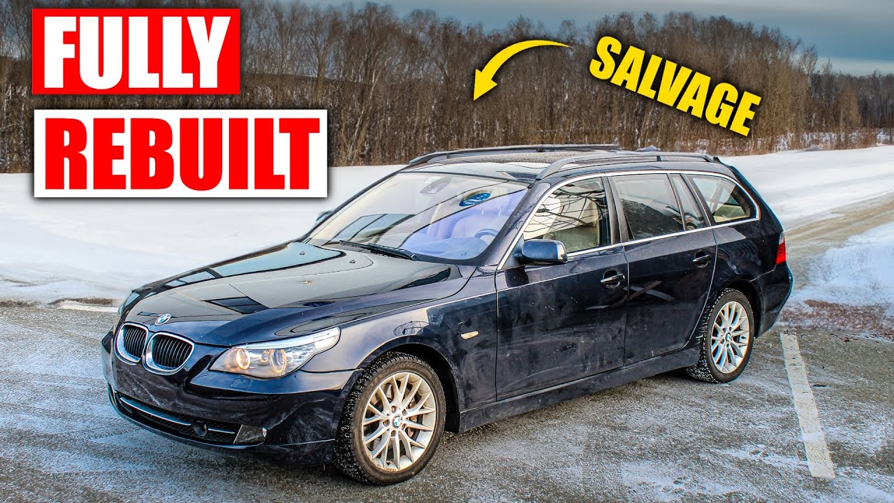 REBUILDING A WRECKED BMW E61 530XD #2 - YouTube