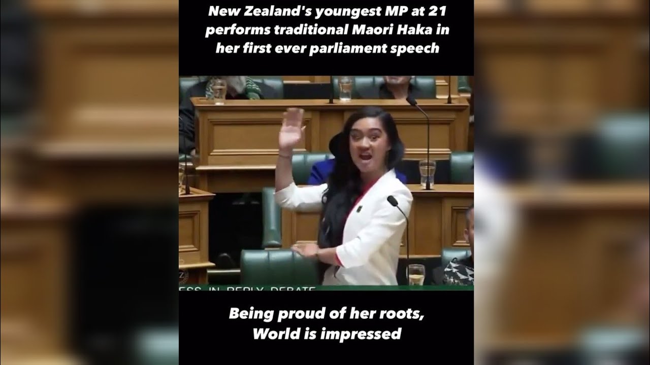 viral video: New Zealand's youngest mp performs traditional Maori Haka ...