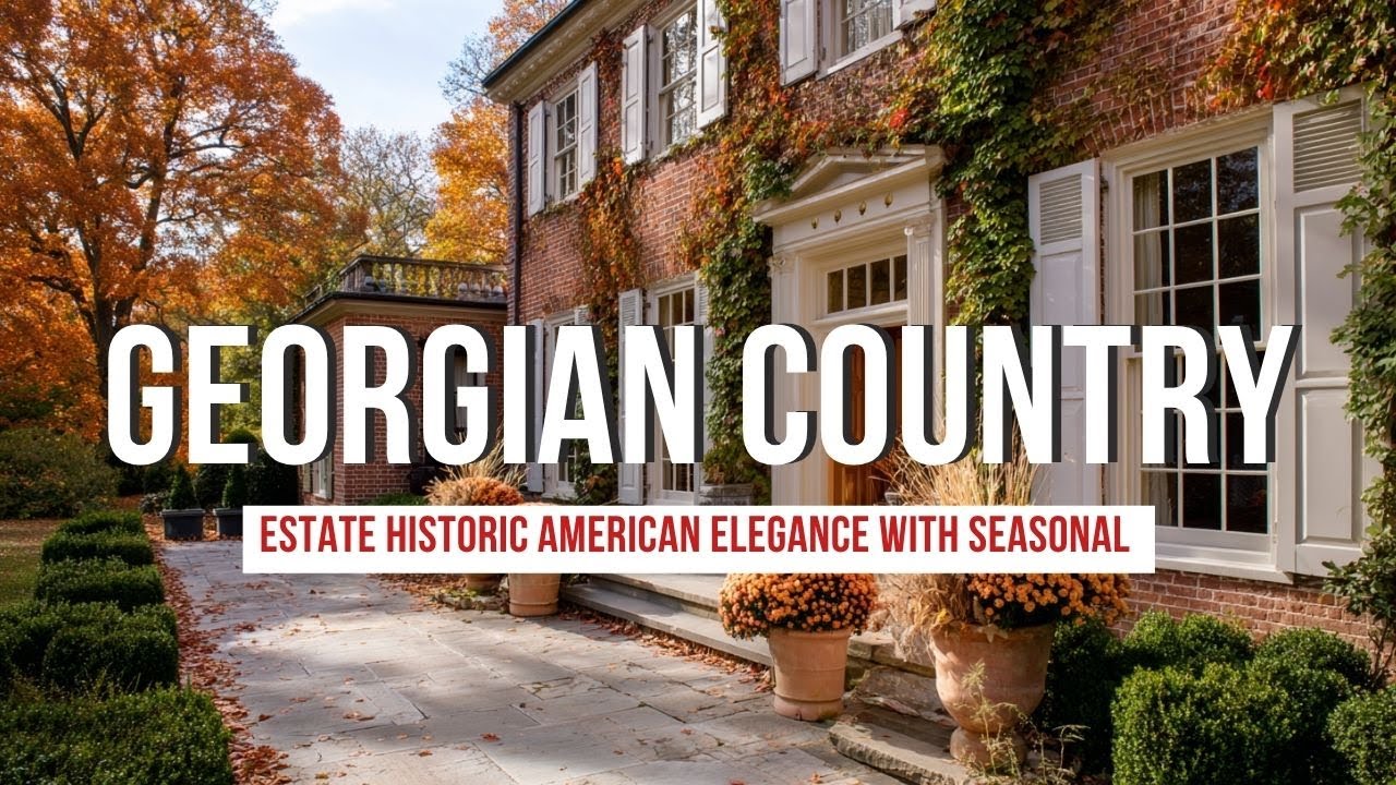 Georgian Country Estate Historic American Elegance with Seasonal Warmth ...