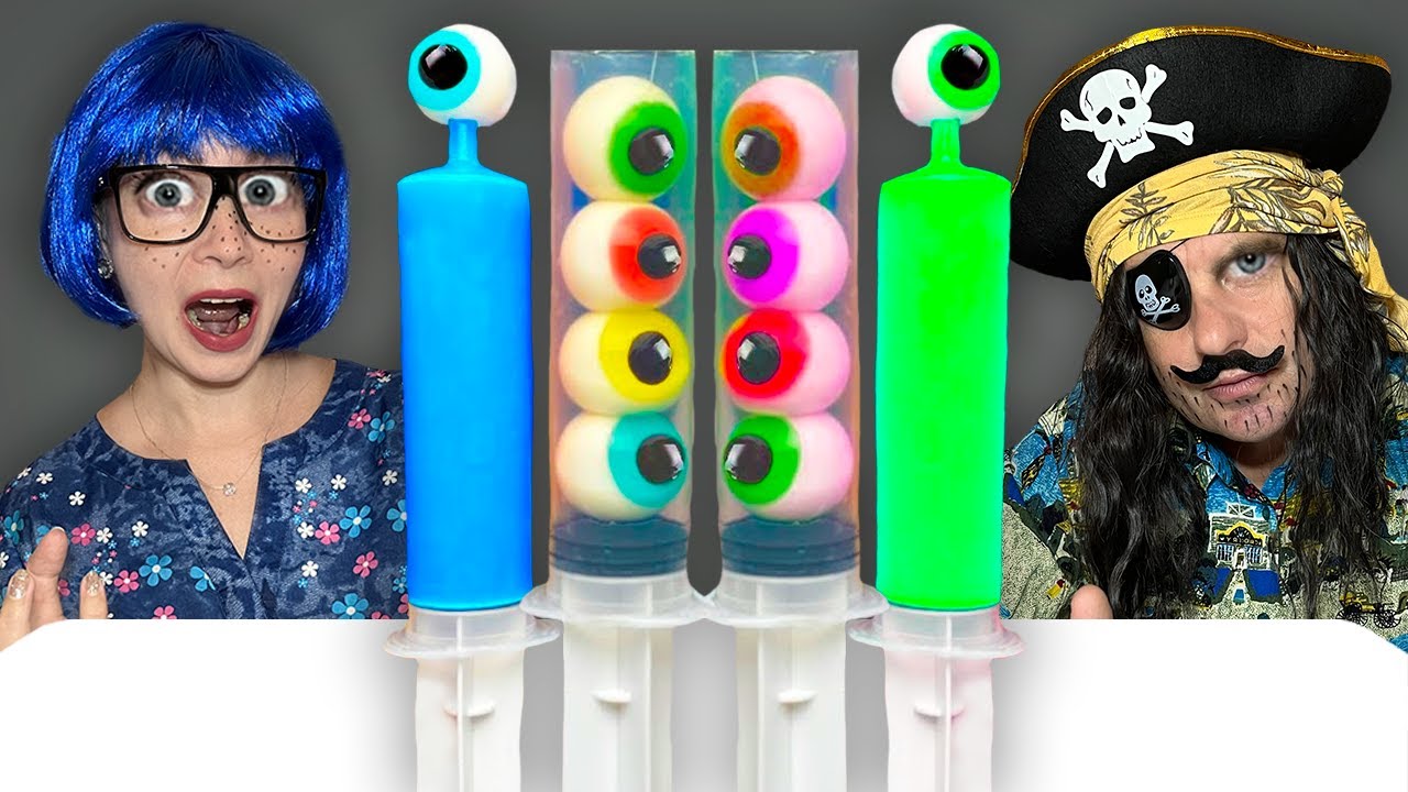 Mukbang Jello Shooter race 틱톡 챌린지 먹방 TikTok Challenge by Bubazu - YouTube