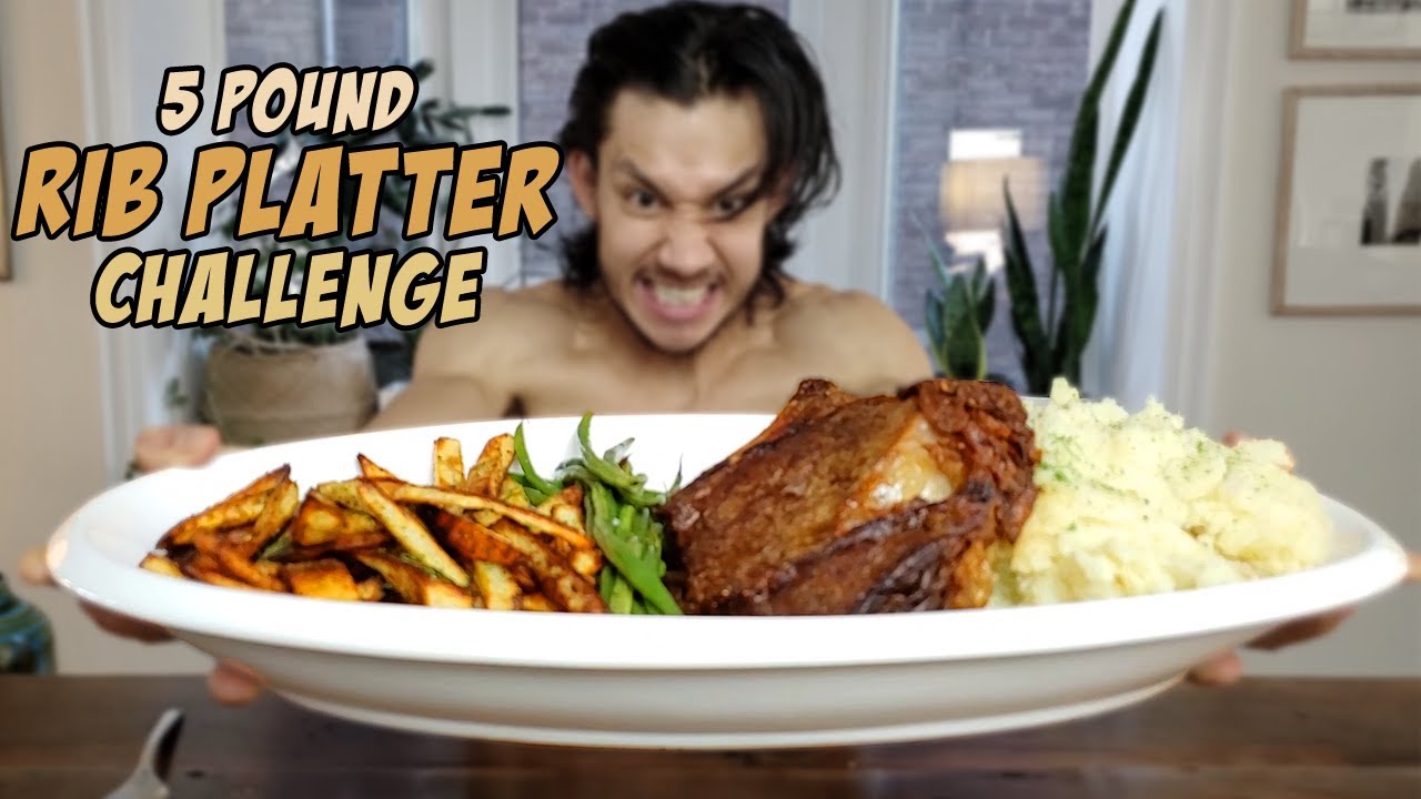 5LBS PRIME RIB PLATTER FOOD CHALLENGE - YouTube