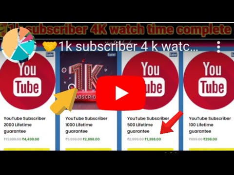️1k subscriber 4k watch time only 5days mai, youtube watch - YouTube