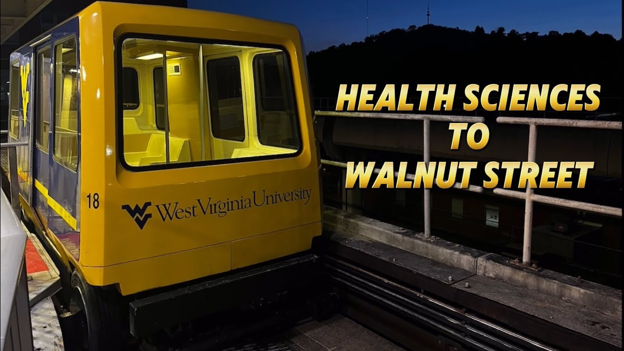 West Virginia University PRT Timelapse (Health Sciences to Walnut ...