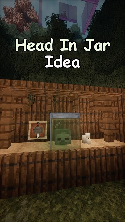 How to build a Head in a Jar in Minecraft! #minecraft - YouTube