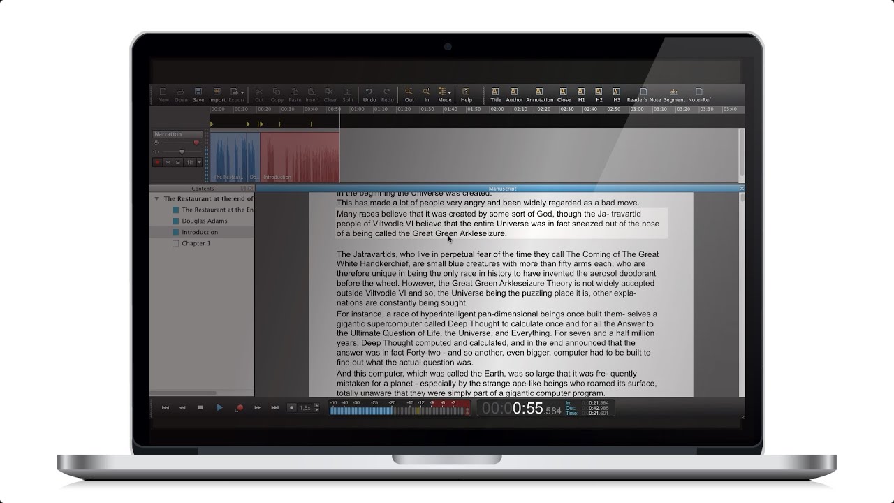 Narrator tutorial - Record ePub book - YouTube