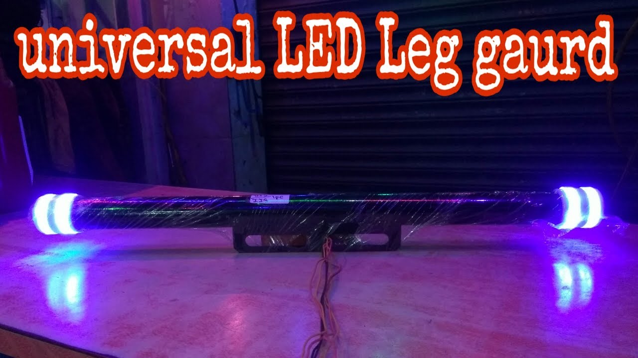 Bike universal LED Leg gaurd review by Creative Modification Store ...