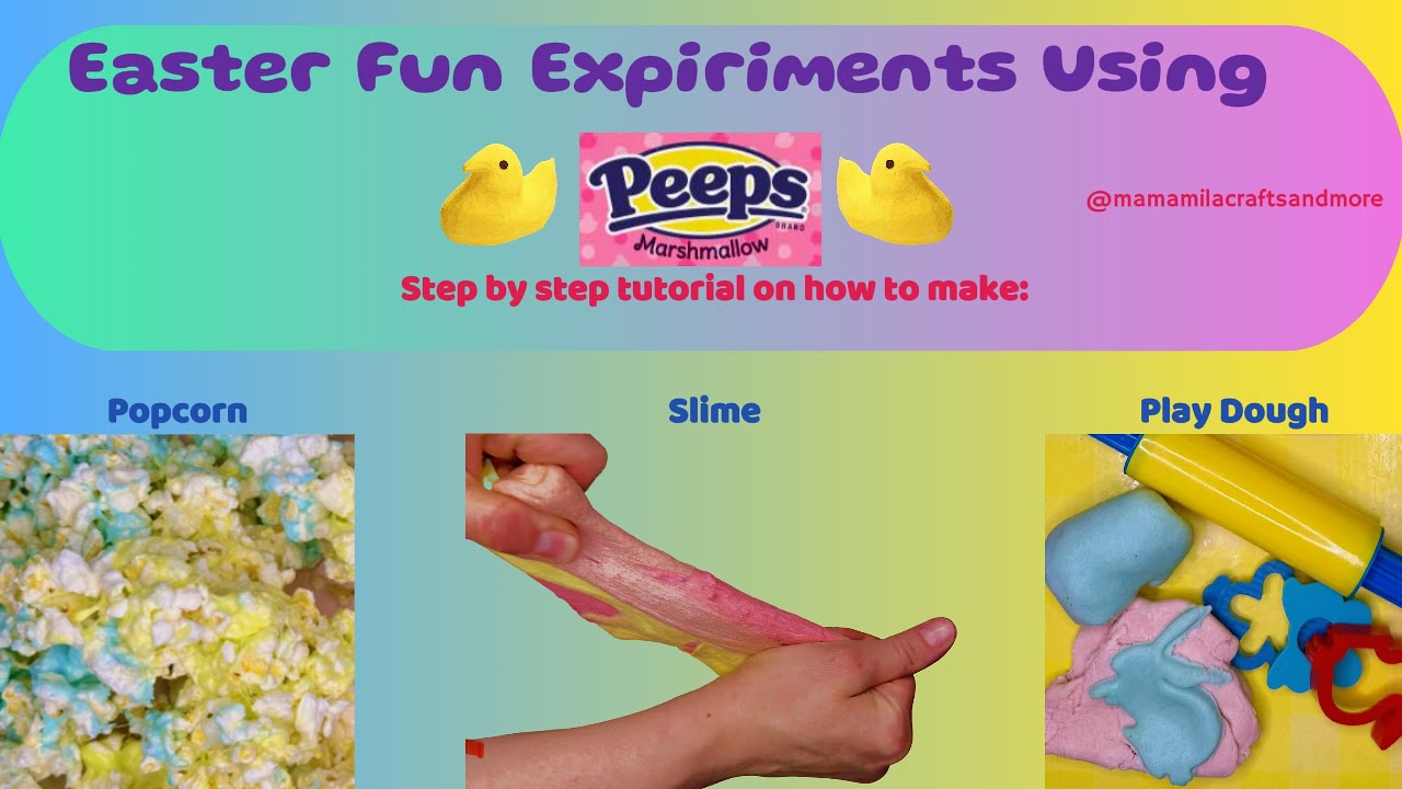 3 Fun (Edible) Peeps Easter Activities Step by Step Tutorial - YouTube