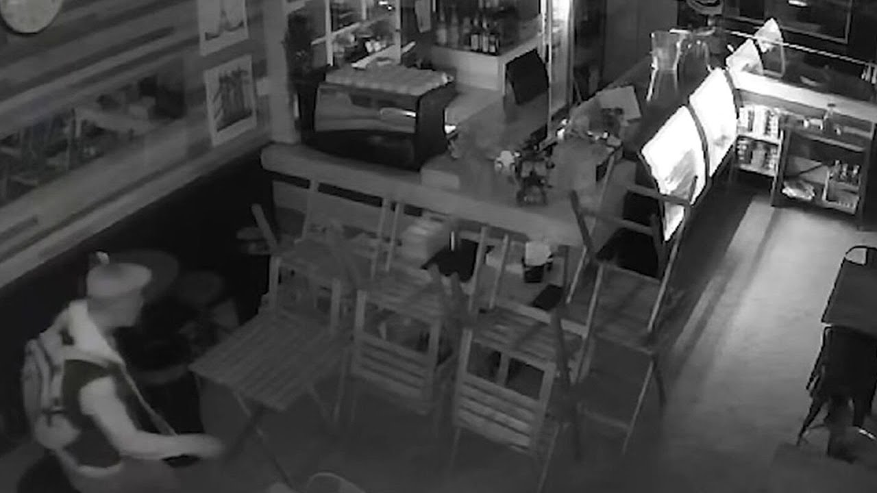 Robo a cafetería en Miami queda captado en video: el ladrón olvidó un ...