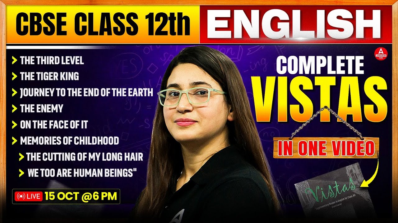 Vistas Chapters in One Shot | Class 12 English all Chapters | VISTAS ...