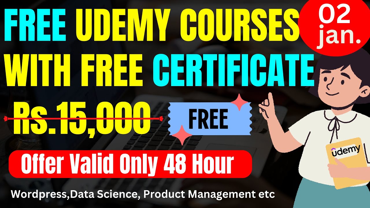 UDEMY Free Certificate Courses in 2024| Learn New Skills | Free Udemy ...