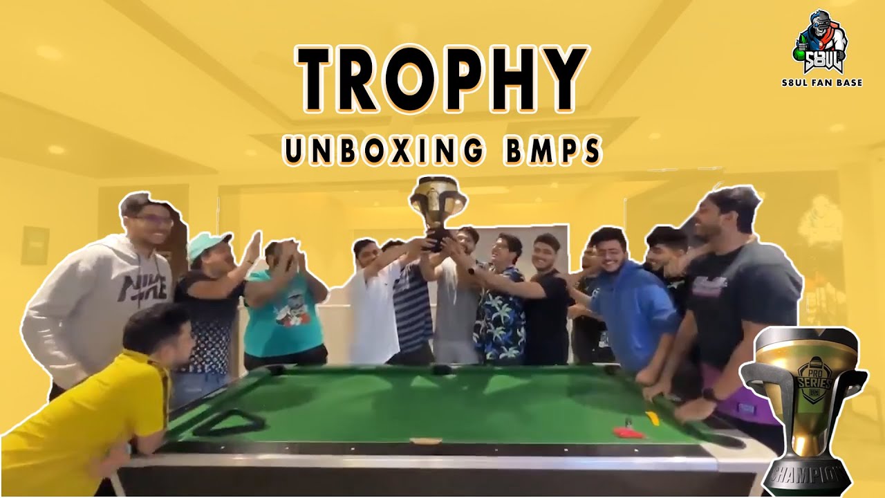@8bitthug Unboxing BMPS Trophy🏆 | S8UL CHAMPIONS | MORTAL | S8UL FAN ...
