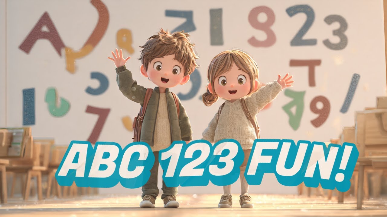 ABC 123 Song for Kids | Cheerful Learning Music Video | Fun 3D ...