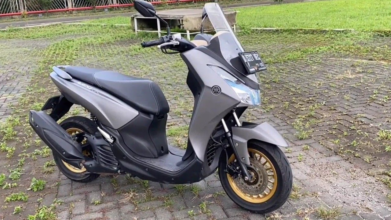 Modifikasi Yamaha Lexi Velg Racing VND Ring 12 Matte Gold. - YouTube