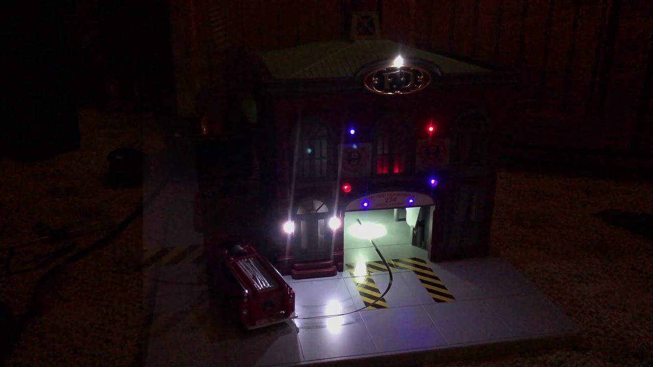 MTH 30-9102 Operating Fire House LED Upgrades - YouTube