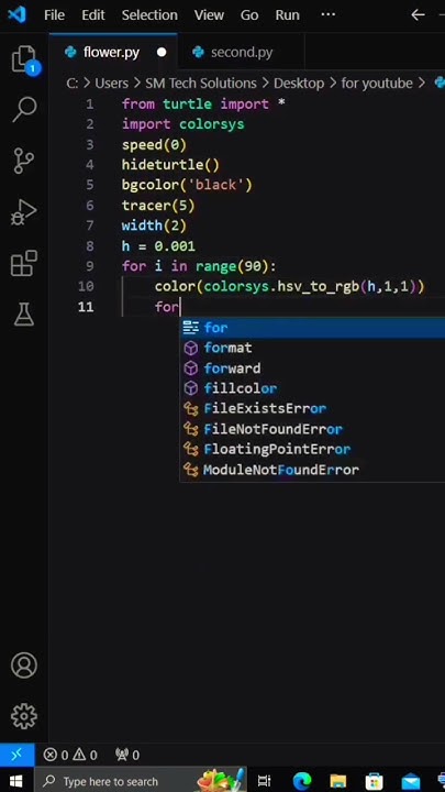 Amazing 😍 design in python turtle #python #pythonprogramming #pythontutorial #art #shorts - YouTube
