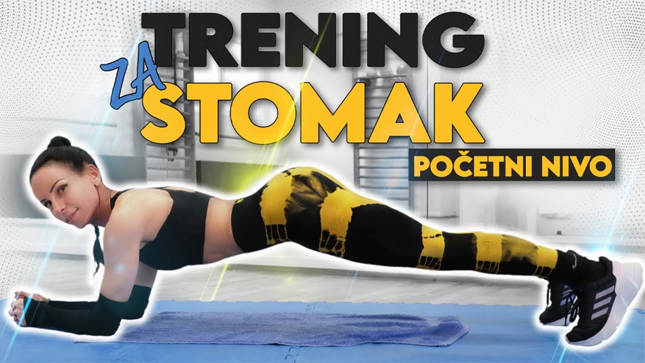 Vežbe za snažan i ravan stomak (za početnike) – 8 minuta - YouTube