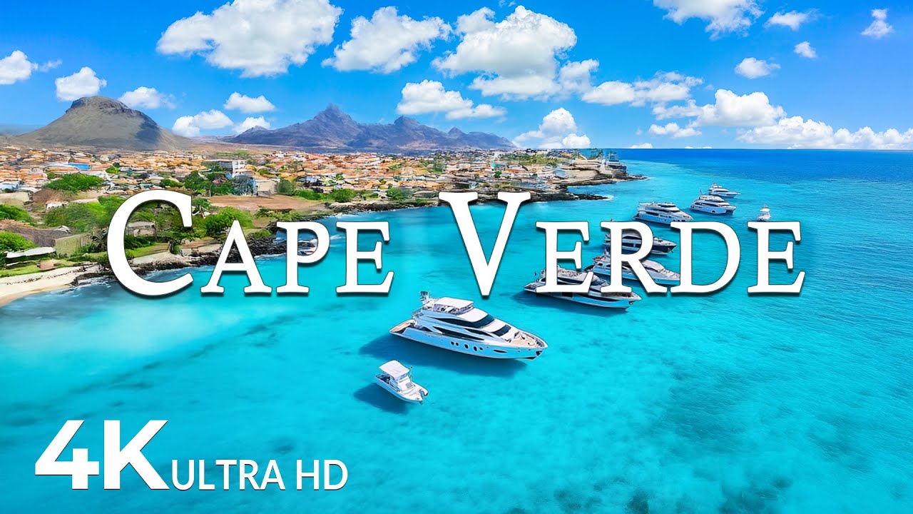 FLYING OVER CAPE VERDE (4K UHD) - Amazing Beautiful Nature Scenery with ...