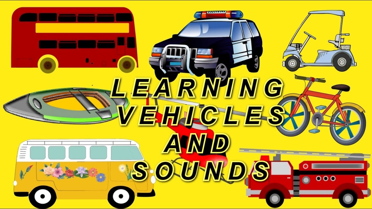 Learning Vehicles and Sounds! | JJ's Learning Fun #vehicles # ...