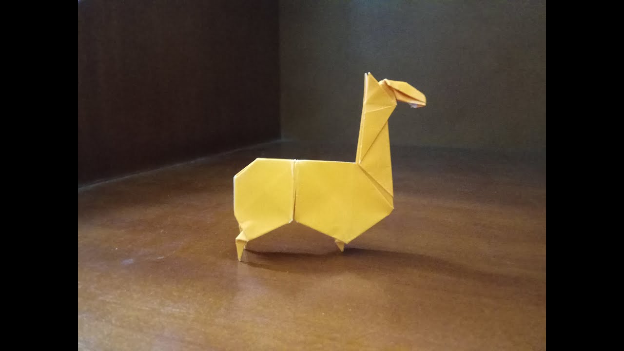 Origami Llama - How To Fold Llama - YouTube