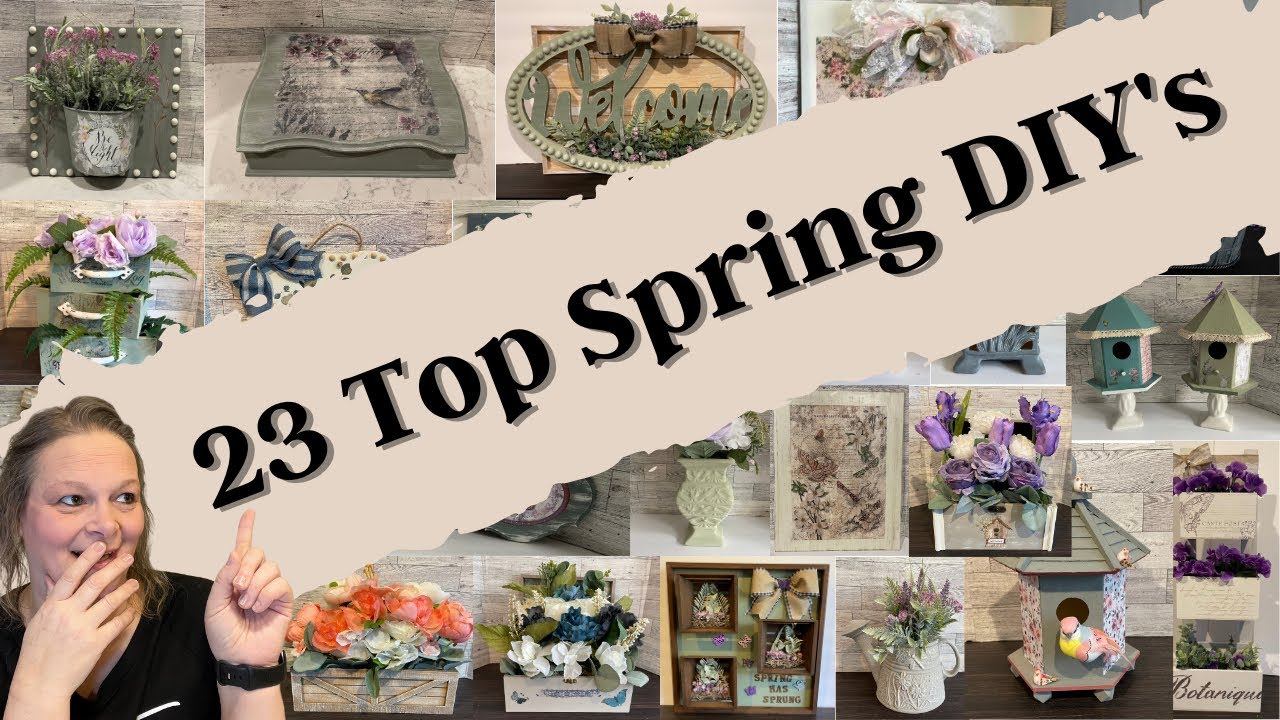 So Many MUST SEE Ideas | 23 Spring DIY's | Floral Decor | Thrift Flips ...