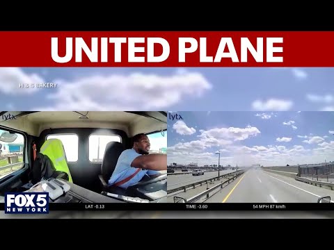 Driver injured after United Plane hits truck, light pole on NJ turnpike: LATEST