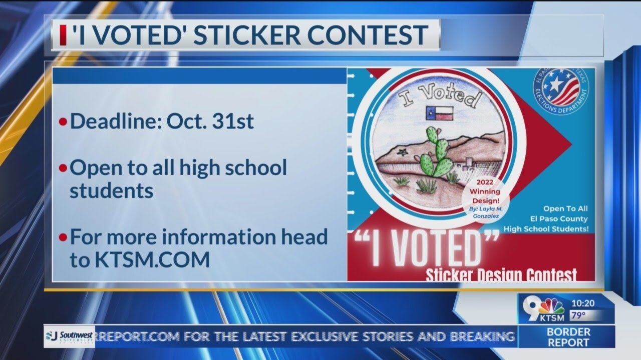 Design contest to determine 2024 'I Voted' sticker for El Paso County ...