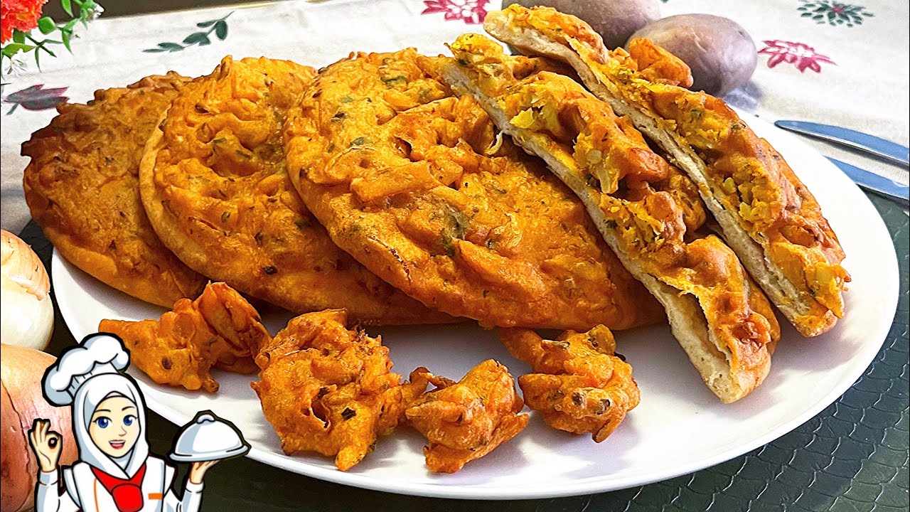 Naan Pakora (Besan Wala Naan Recipe) Ramadan Special - YouTube