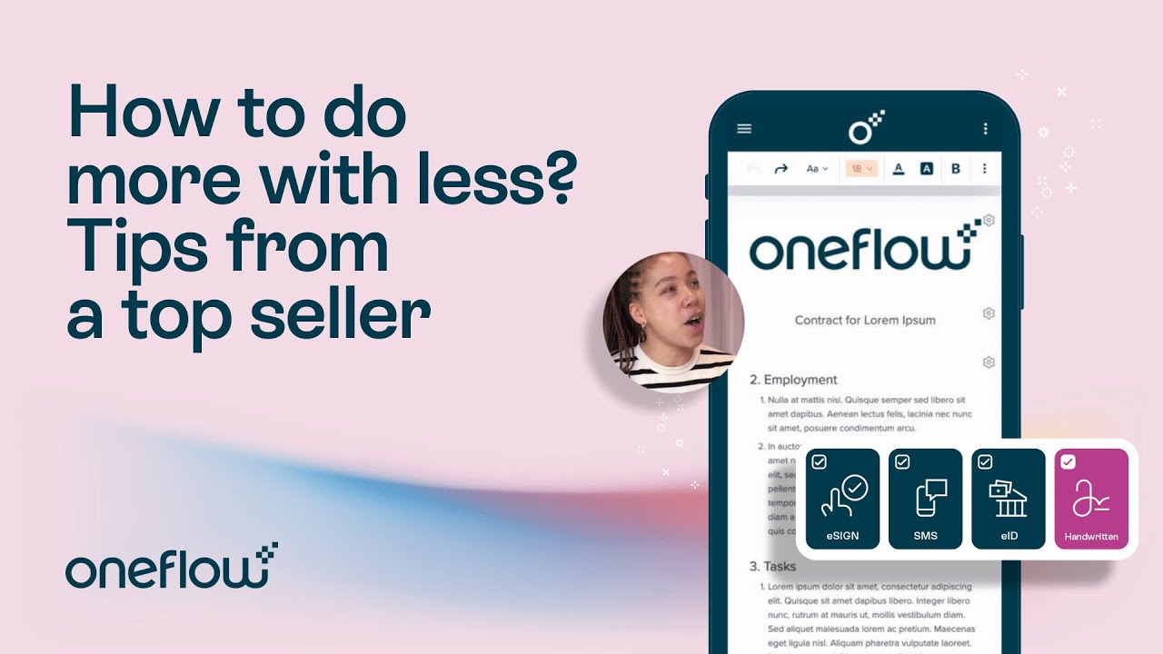 How to make the contract process faster as a Sales rep | Oneflow - YouTube