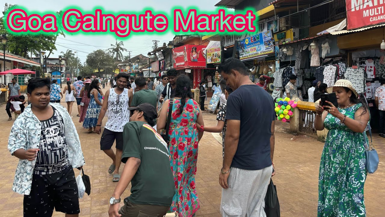 Calangute Market Goa Full Explore | Ms Dhami Vlogs - YouTube