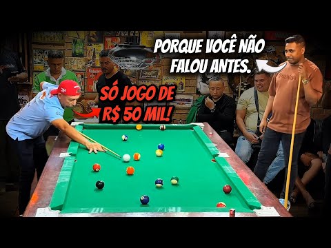 O JOGO MAIS CARO E POLÊMICO DA NOITE - BAIANINHO DE MAUA X MAYCON - #baianinhodemauá #sinuca