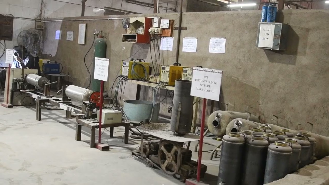 Manufacturing Process of Fire Extinguisher(2) - YouTube