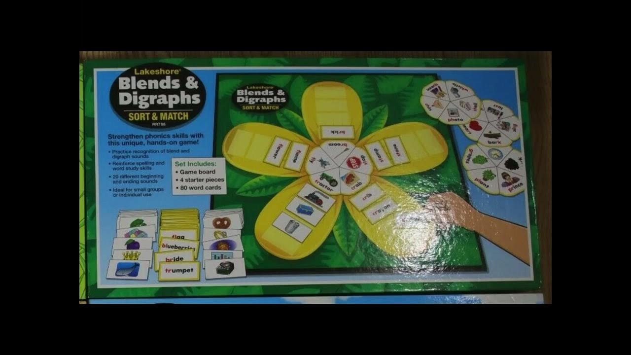 Lakeshore Learning: Blends & Digraphs Sort & Match Game - YouTube