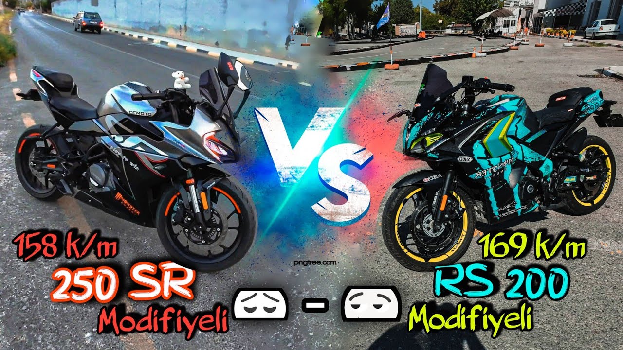 CF Moto 250 SR vs Pulsar RS 200 - İLGİNÇ SONUÇ - YouTube