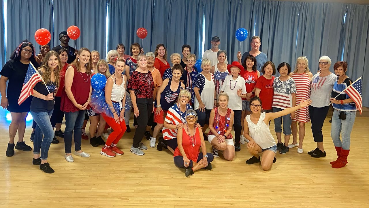 Stars, Stripes, and Dance: USA Birthday Line Dance Fun - YouTube