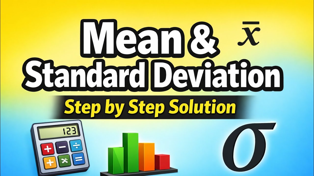 Arithmetic Mean and Standard Deviation from Data | Easy Method ...