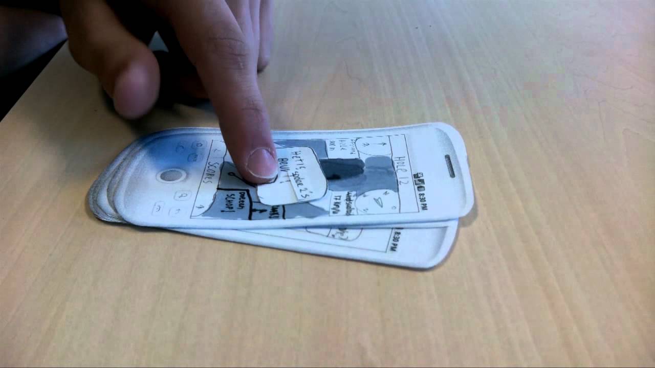 Smart Mobile Paper Prototype - YouTube