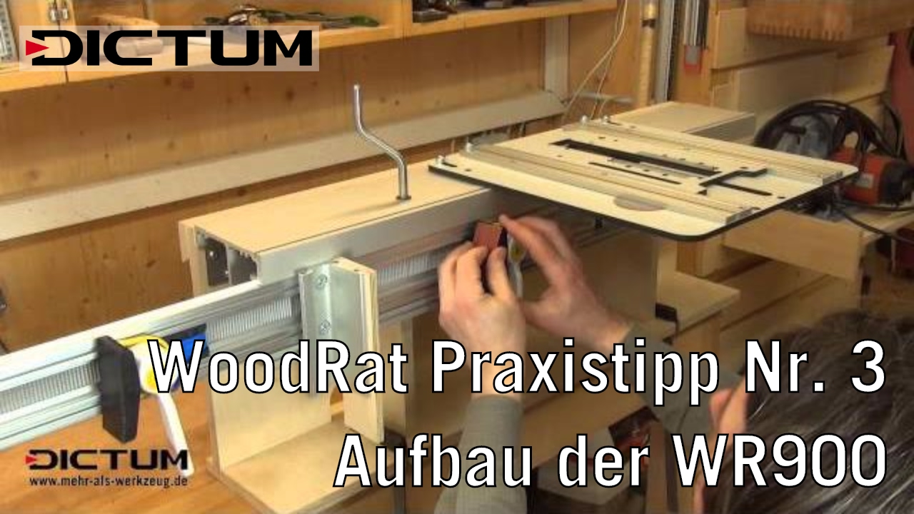 www.WoodRat.de Praxistipp Nr. 3: Aufbau der WoodRat WR900 - YouTube