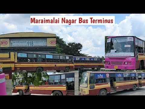 Glimpse of Maraimalai Nagar Bus Terminus - YouTube