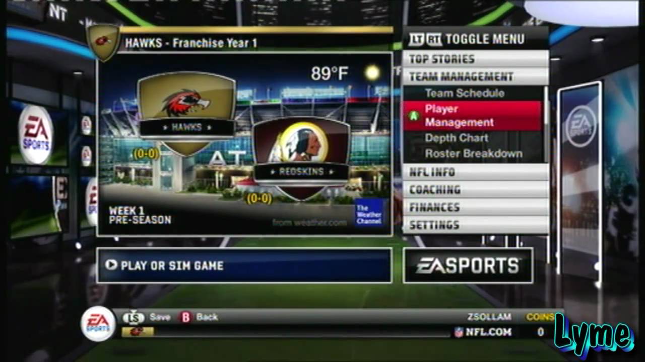 Madden Nfl 11 How to Put a Created Player into a Created Team - YouTube