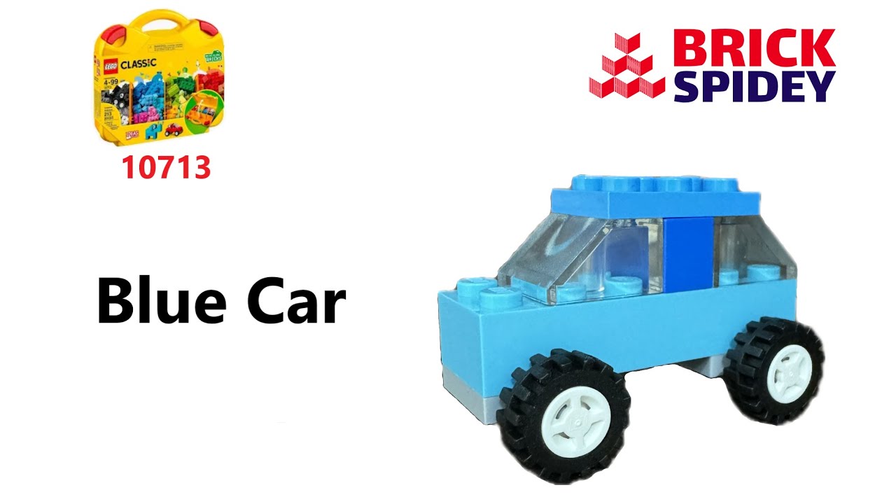 Lego 10713 How to make a small blue car tutorial using Lego Classic ...